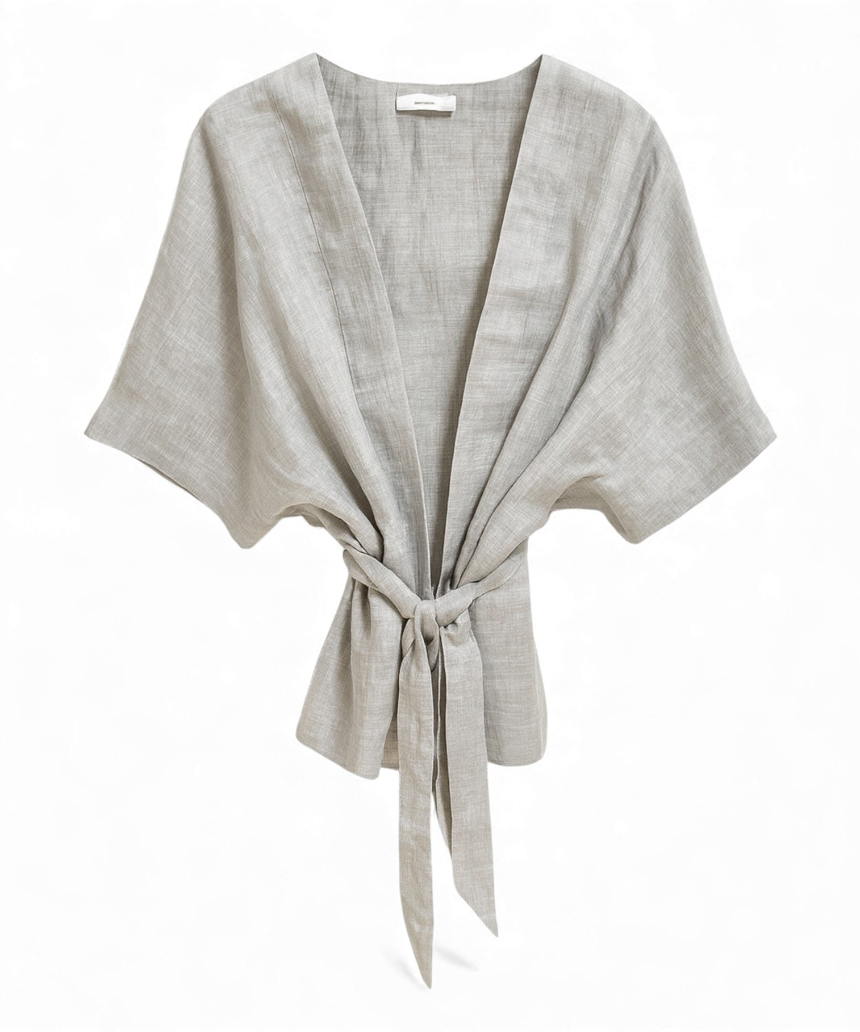 Kimono in Lino Cangiante con Nodo Frontale – Vittorio Citro