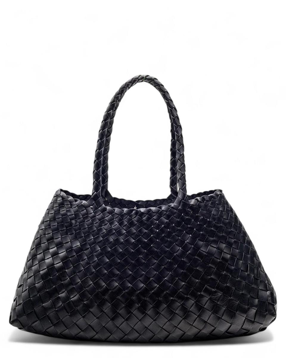 Santa Croce Big Black | Woven Leather Bag – Vittorio Citro