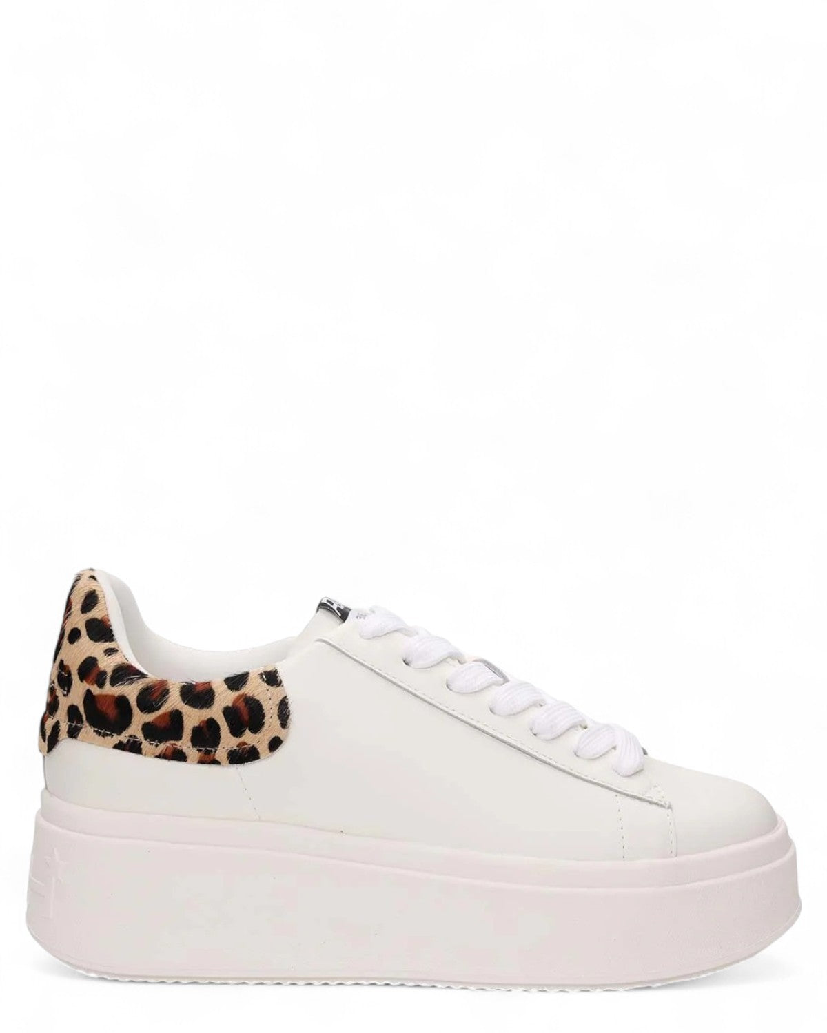 Sneakers Moby Platform Donna in Pelle con Dettagli Leopardati | Suola ...